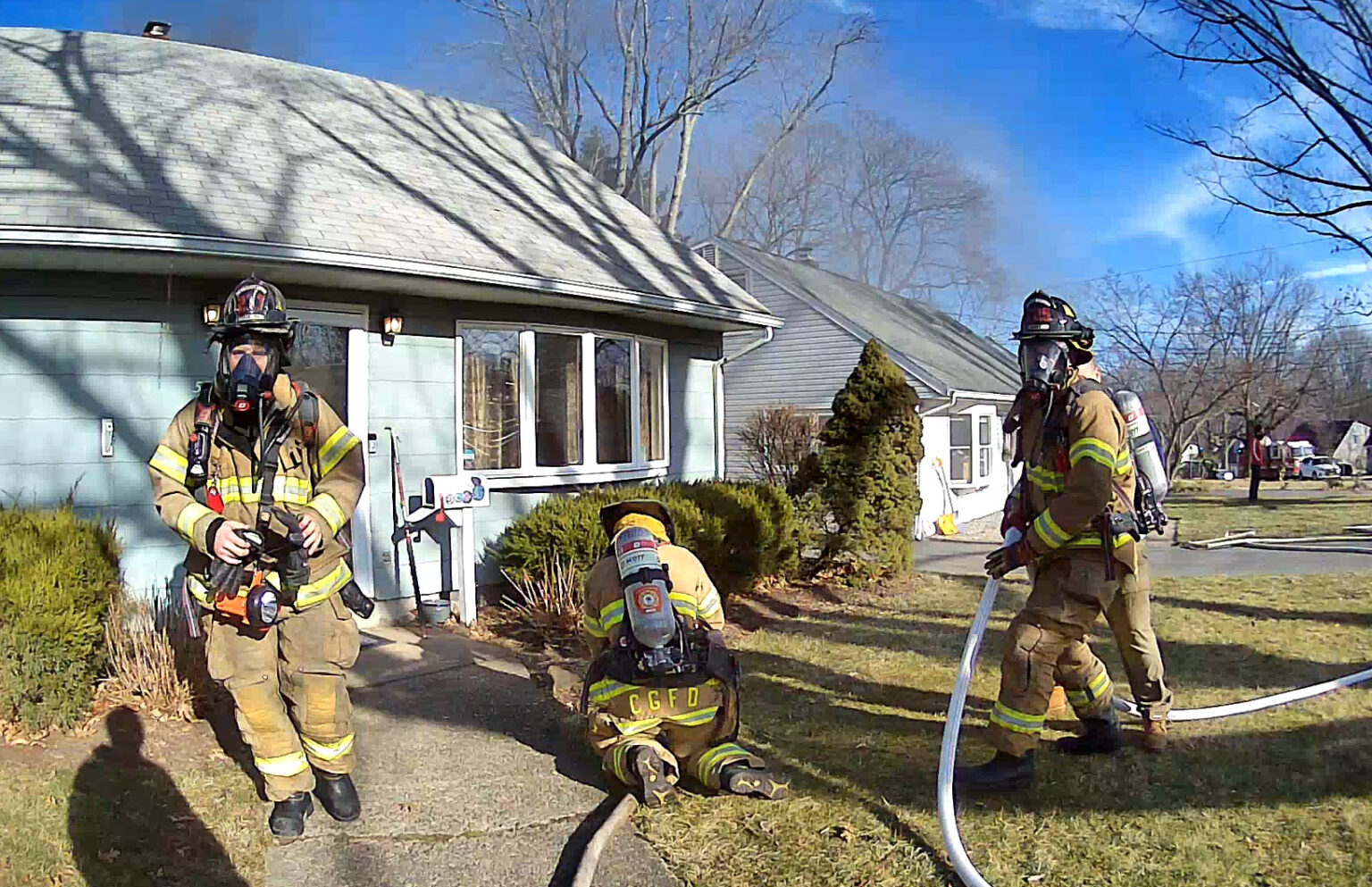 January 24th 2021 C G F D Responds To Sunrise Terr Structure Fire