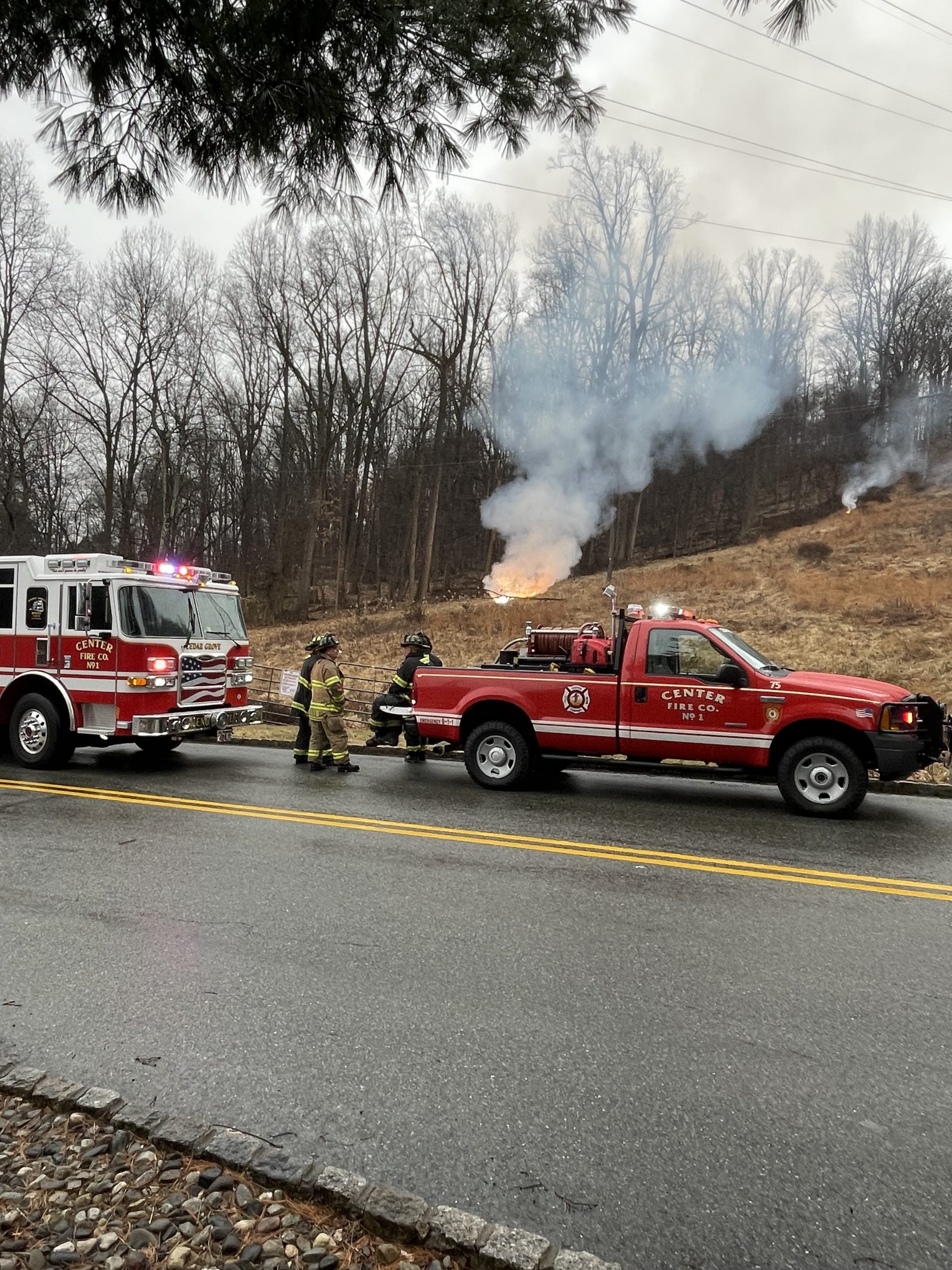 Cgfd Responds To Brush Fire Cedar Grove Fire Department