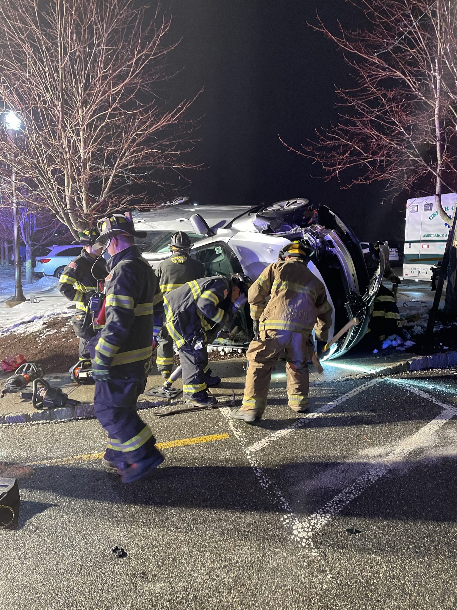 Cgfd Responds To Vehicle Rollover Cedar Grove Fire Department